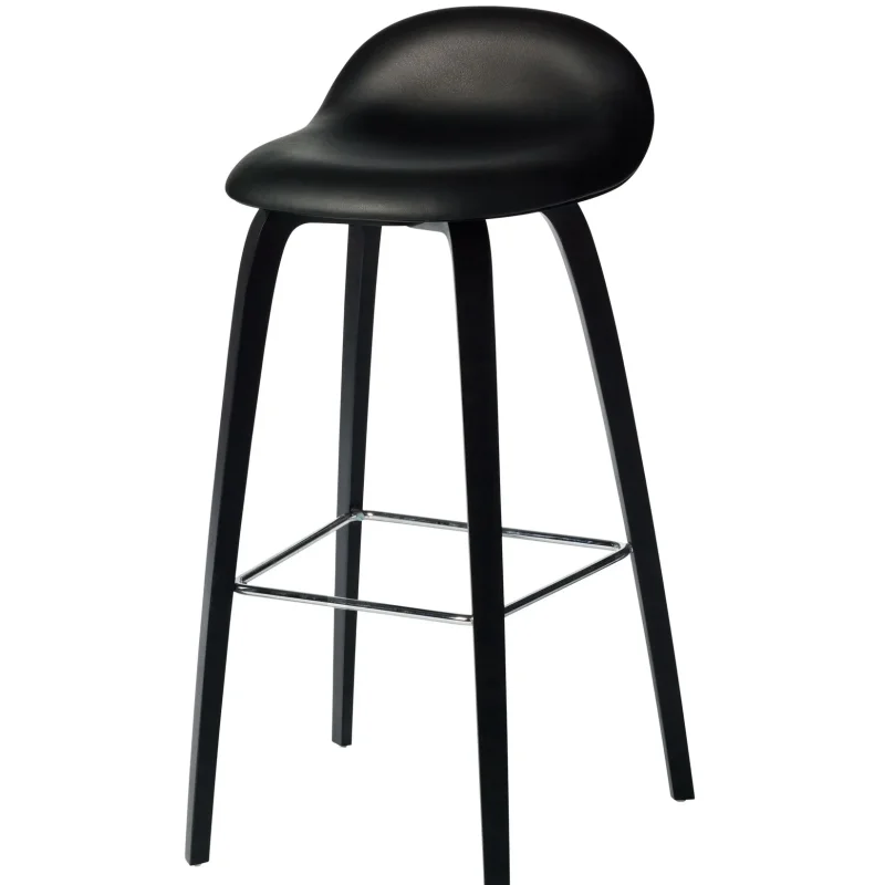 Gubi 3d bar stool wood base